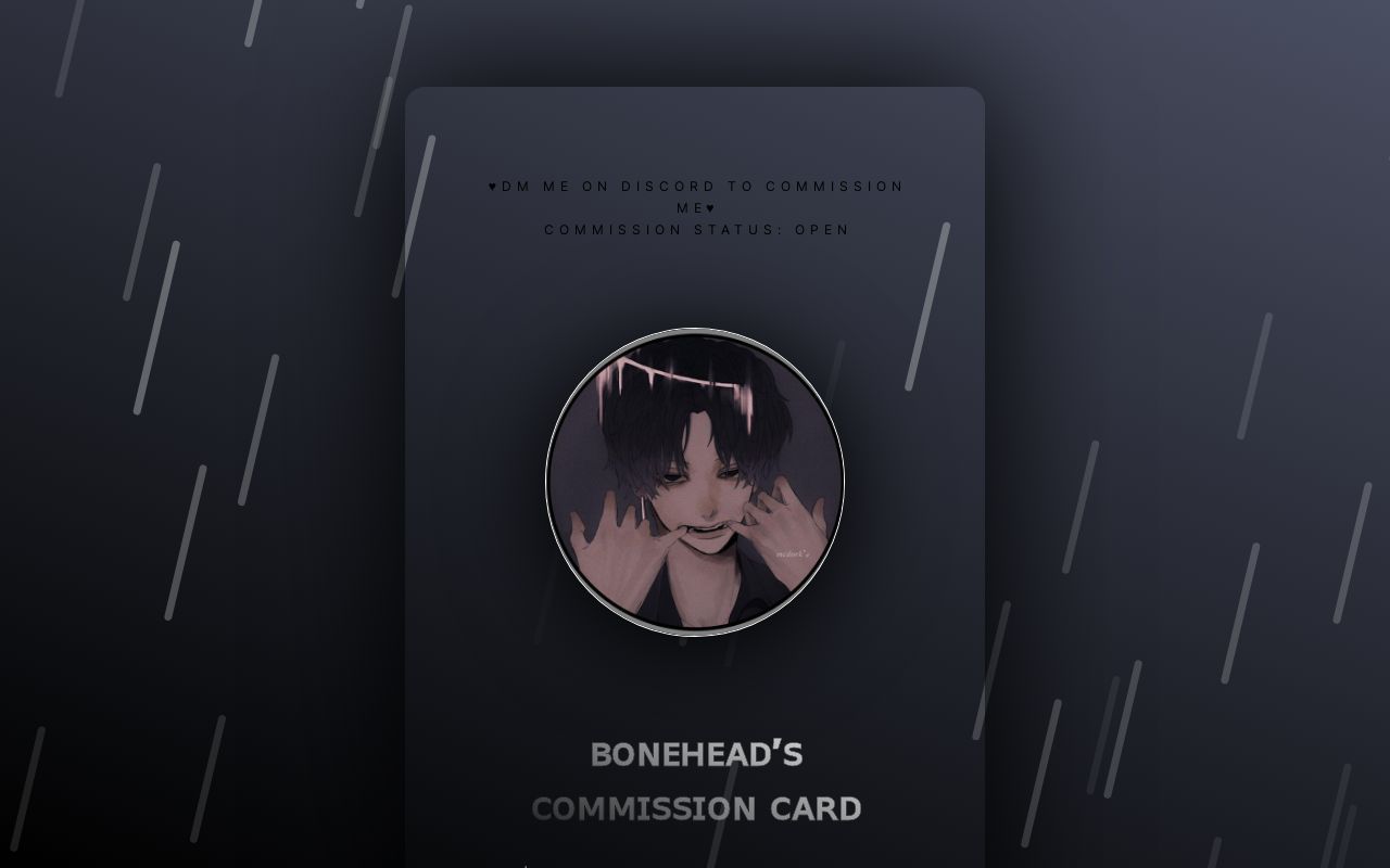 Boneheads commission card